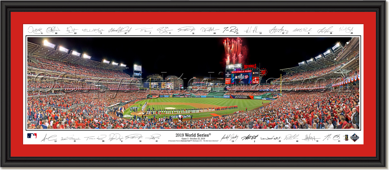 2019 World Series Game Three - Opening Ceremony - Framed Panoramic ...