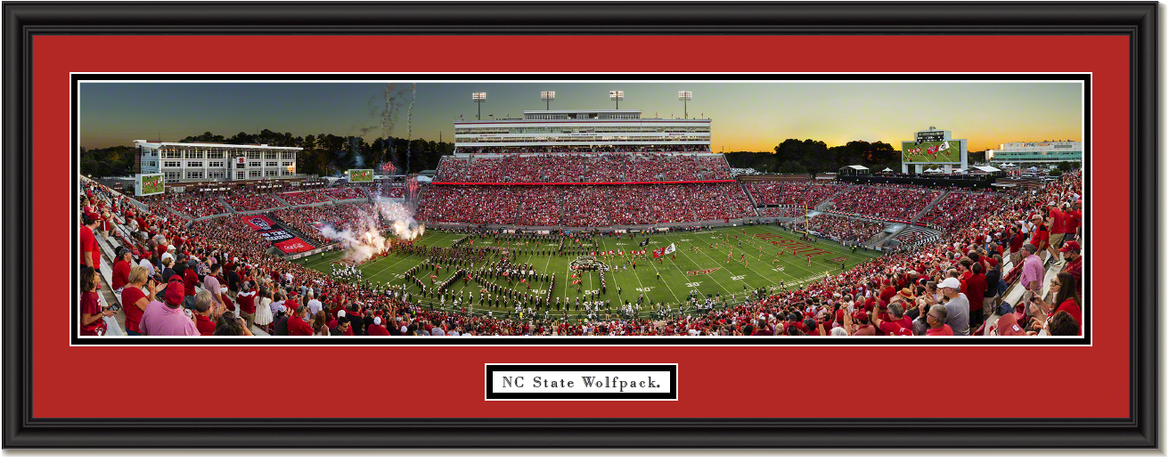 NC State Wolfpack Football - Carter-Finley Stadium - Framed Print