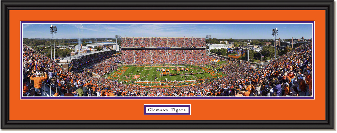 Clemson Tigers 2022 Football Run Out At Memorial Stadium Framed Print