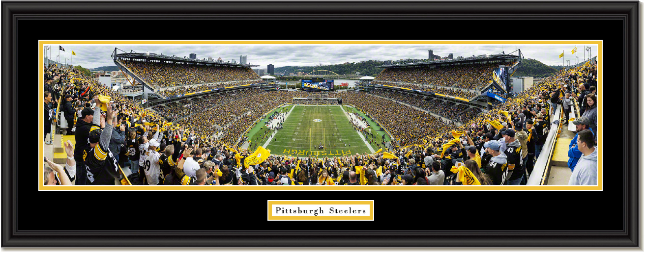 Pittsburgh Steelers End Zone At Acrisure Stadium Framed Print