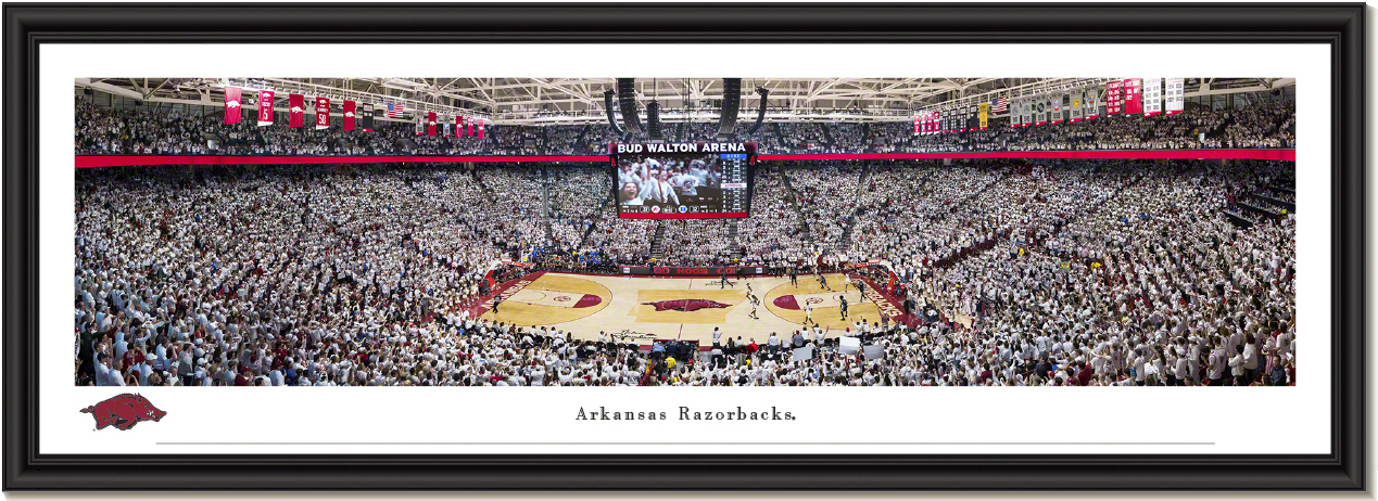 Arkansas Razorbacks Men's Basketball Panoramic Picture - Bud Walton Arena