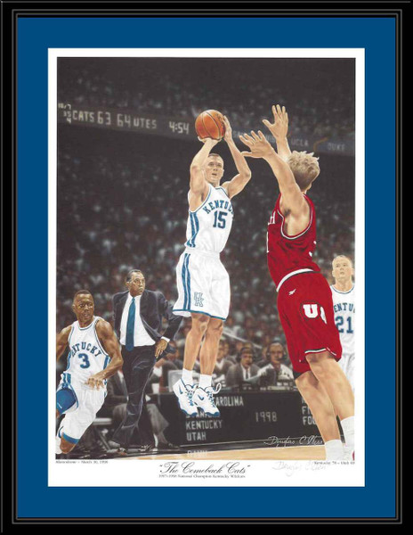 The Comeback Cats UK Basketball Art Print, Kentucky Wildcats