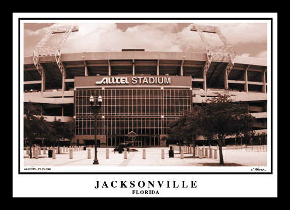 Alltel Stadium Picture Jacksonville Jaguars Poster