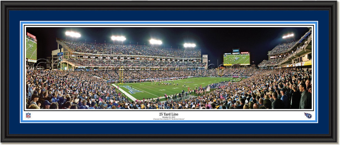 LP Field Home of the Tennessee Titans panoramic framed poster