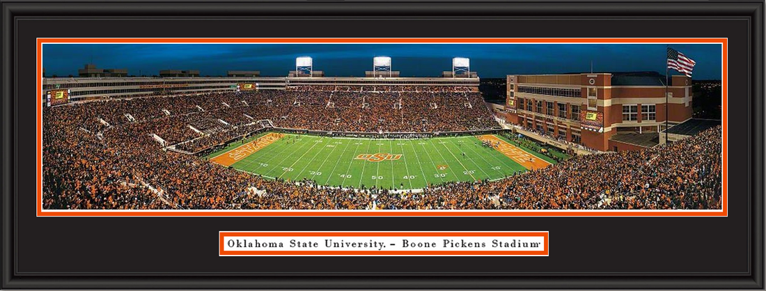 Oklahoma State Victory at Boone Pickens Stadium Framed Picture