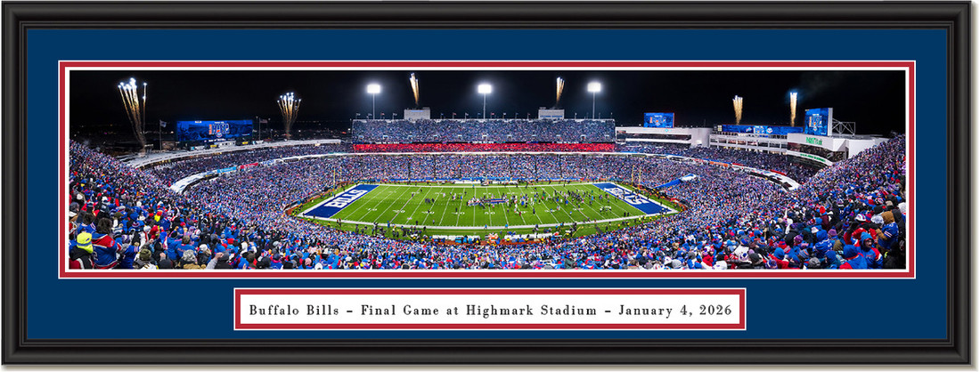 Buffalo Bills Night Game At Highmark Stadium Framed Print