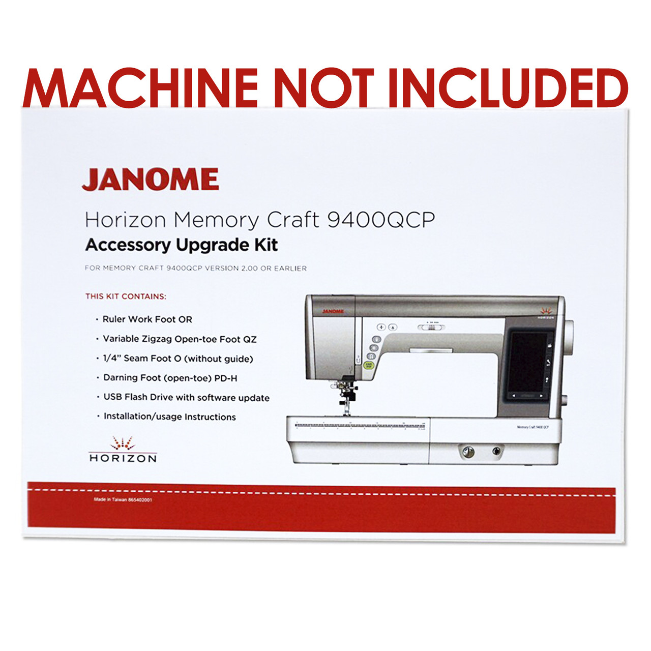 Janome Horizon Memory Craft 9400 QCP Accessory Upgrade Kit - Red Deer ...