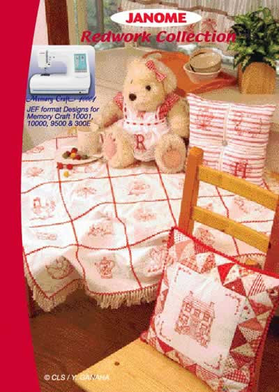 Janome #1018 Redwork Collection Card/CD - Red Deer Sewing Centre