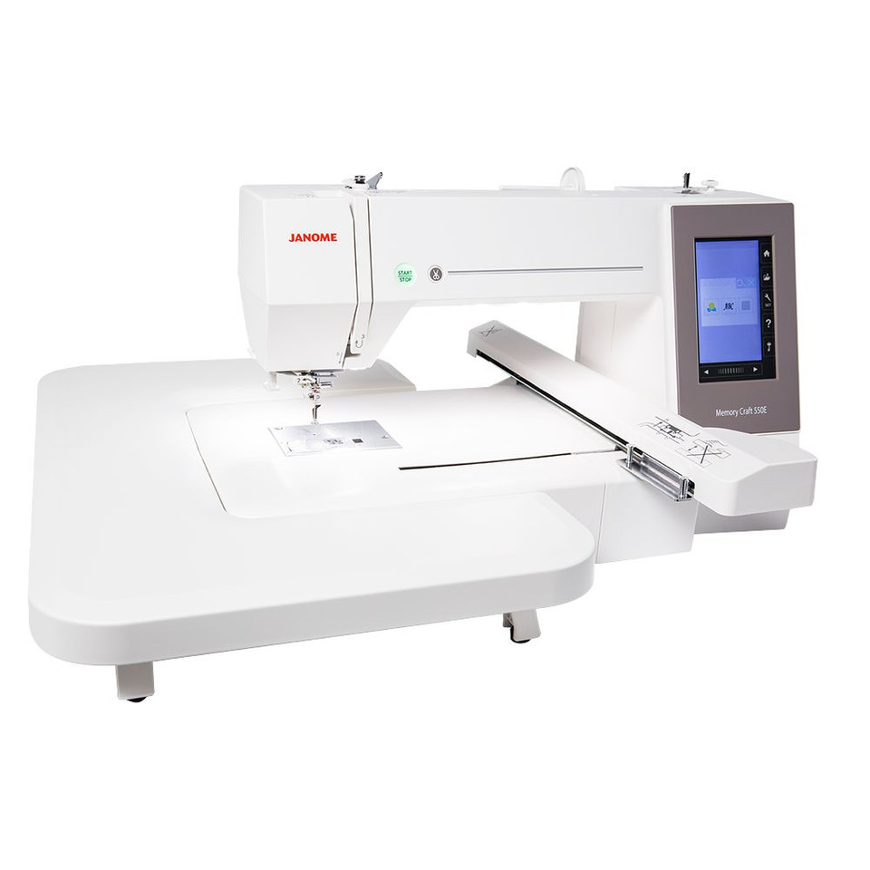 Janome Memory Craft 550E LE - Embroidery Only Machine (MC550E) - Red ...