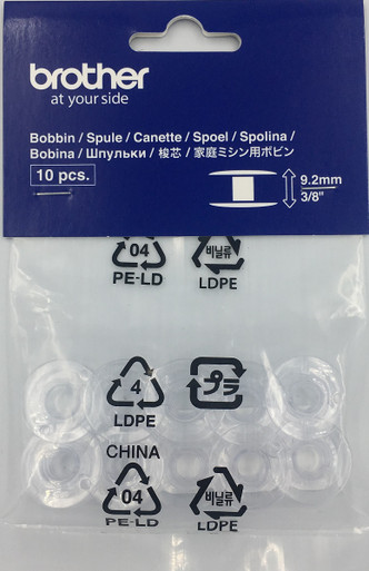 Brother Standard Bobbins, 9.4 Size (10 Pack) - Red Deer Sewing Centre