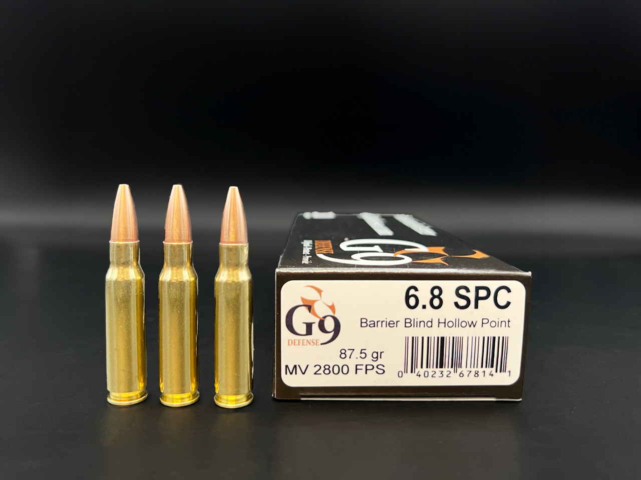 6.8 SPC 87.5gr Barrier Blind Hollow Point