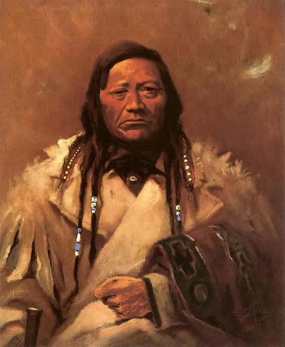 Art Prints of Chief Charlo, 1903 by Edgar Paxson