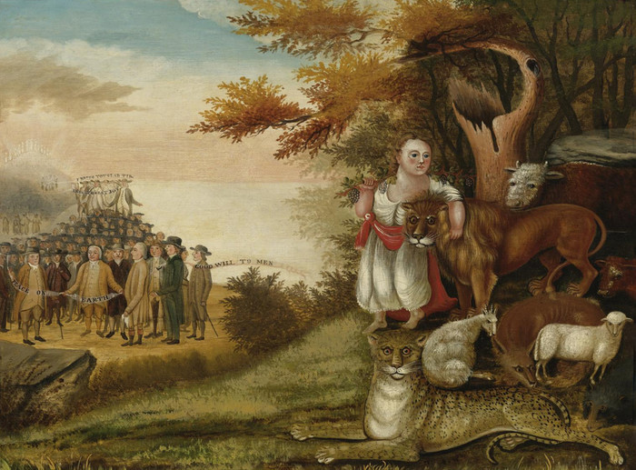Art Prints of The Peaceable Kingdom, V by Edward Hicks