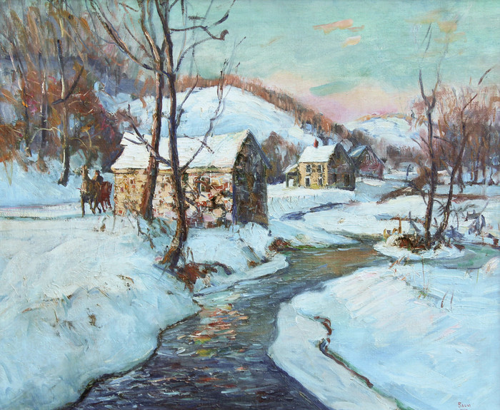 Art Prints of A Perkiomen Mill by Walter Baum