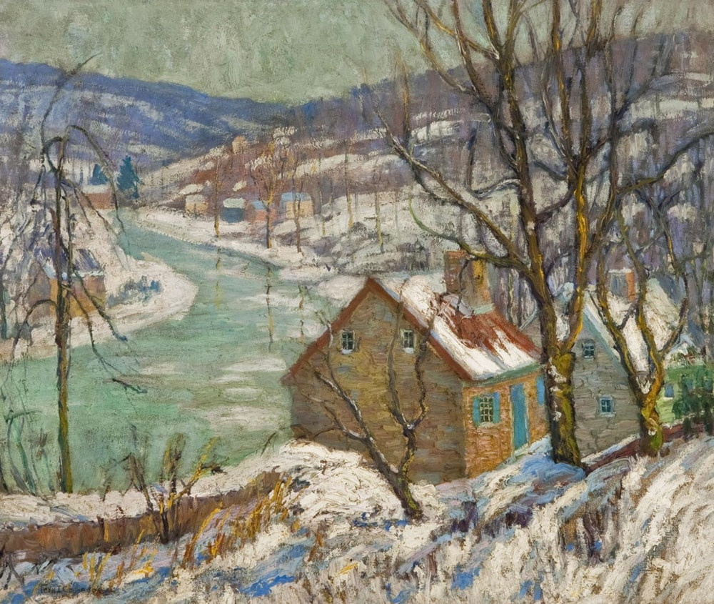 Art Prints of Lambertville on the Delaware, 1928 by Fern Coppedge