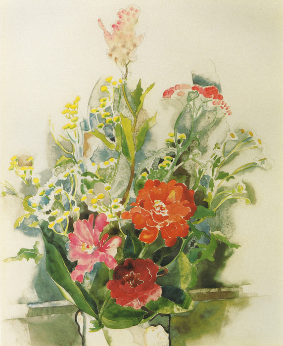 Art Prints of Zinnia Bouquet by Charles Demuth