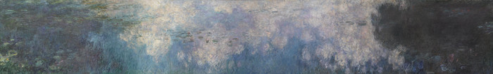Art Prints of The Water Lilies, the Clouds by Claude Monet