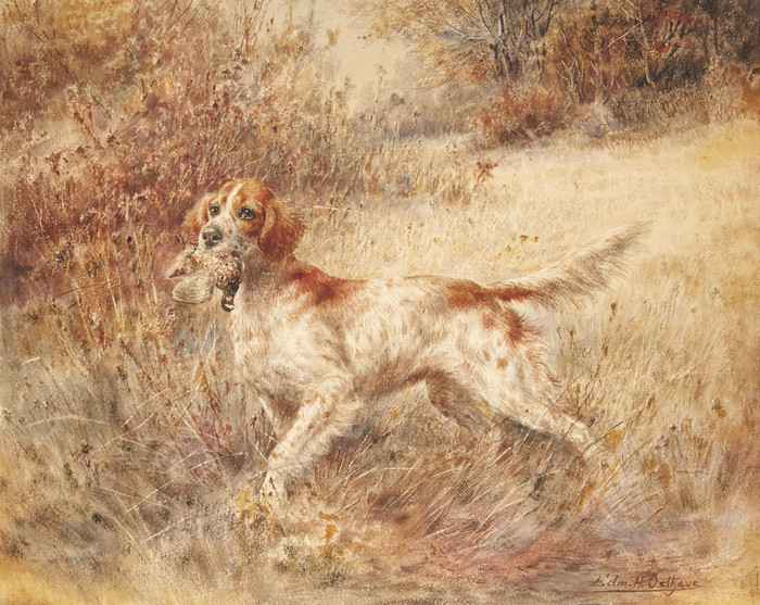 Art Prints of Setter with a Bird by Edmund Henry Osthaus