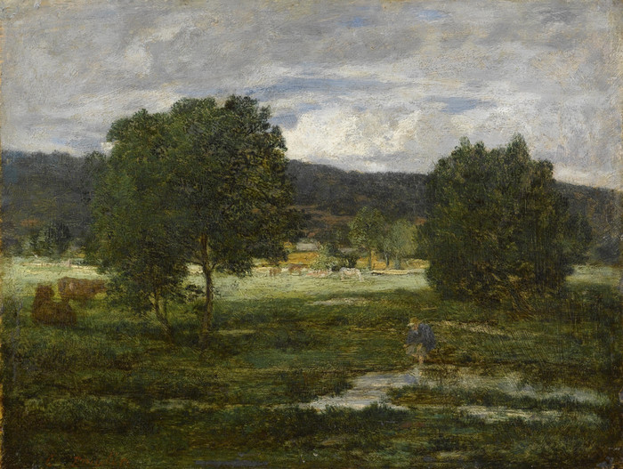 Art Prints of Wooded Landscape by Eugene Boudin