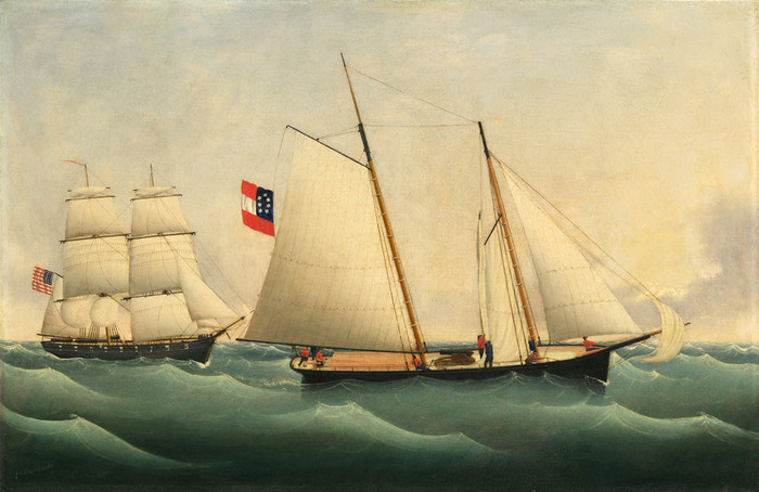 Art Prints of Capture of the Savannah by the U.S.S. Perry by Fritz Muller