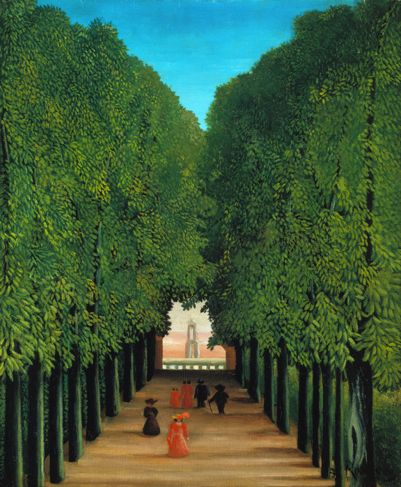 Art Prints of The Avenue in the Park at Saint Cloud by Henri Rousseau