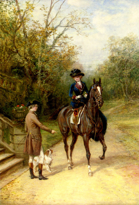 Art Prints of By the Gate by Heywood Hardy