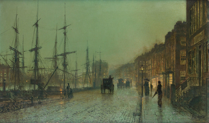 Art Prints of Glasgow Docks 1881 by John Atkinson Grimshaw