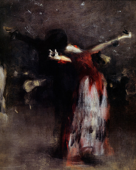 Art Prints of Detail of the Study for the Spanish Dance by John Singer ...