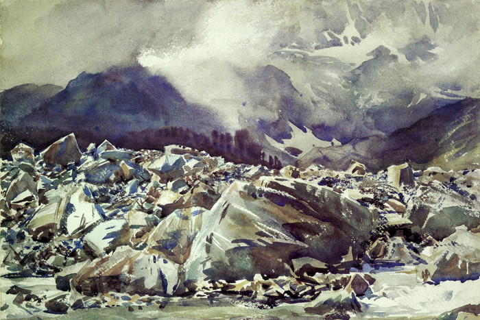 Art Prints of Simplon Pass Avalanche Track by John Singer Sargent