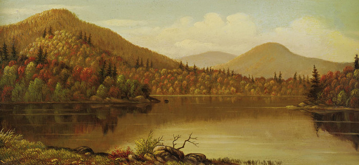 Art Prints of A lake in the Adirondacks by Levi Wells Prentice