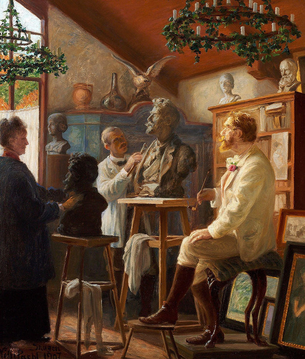 Art Prints of Kroyer Modeling by Peder Severin Kroyer