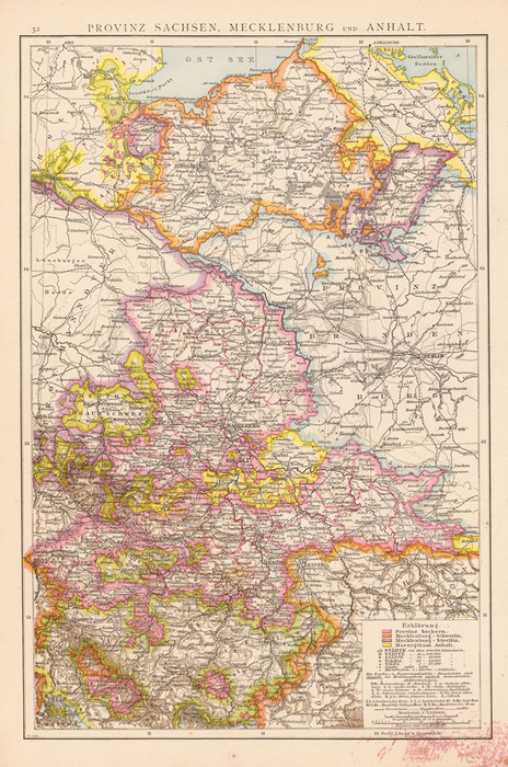 Art Prints of Saxony Mecklenburg, 1881 by Richard Andree