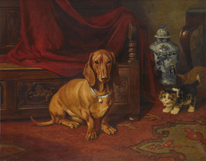 Art Prints of Best Friends by Wright Barker