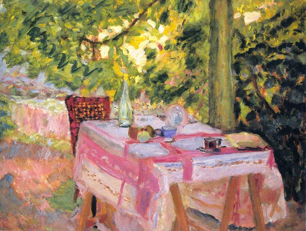 Art Prints of Table Set in a Garden by Pierre Bonnard