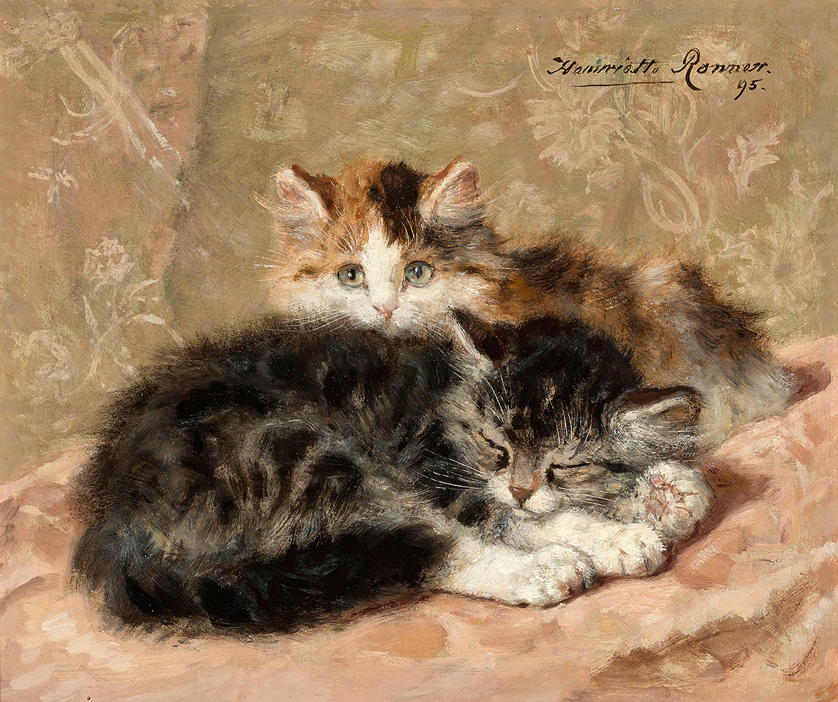 Art Prints of On the Watch by Henriette Ronner Knip
