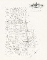 Art Prints of Pennsylvania in Color, Bucks County Vintage Map
