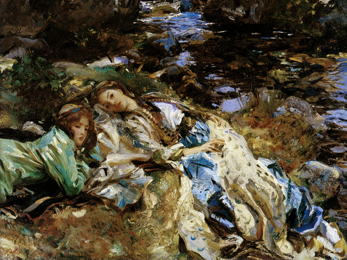 Art Prints of A Gust of Wind by John Singer Sargent
