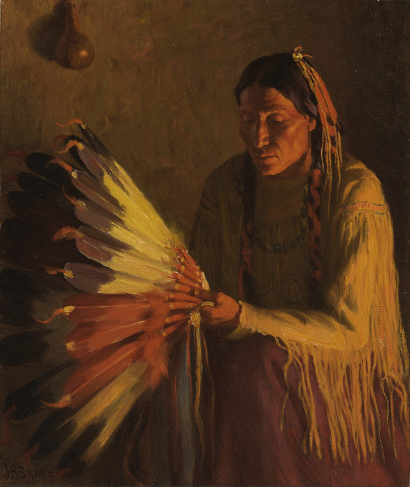 Art Prints of The Blue Teepee by Joseph Henry Sharp