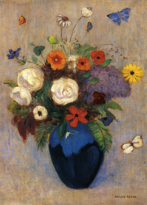 Art Prints of Vase of Flowers by Odilon Redon