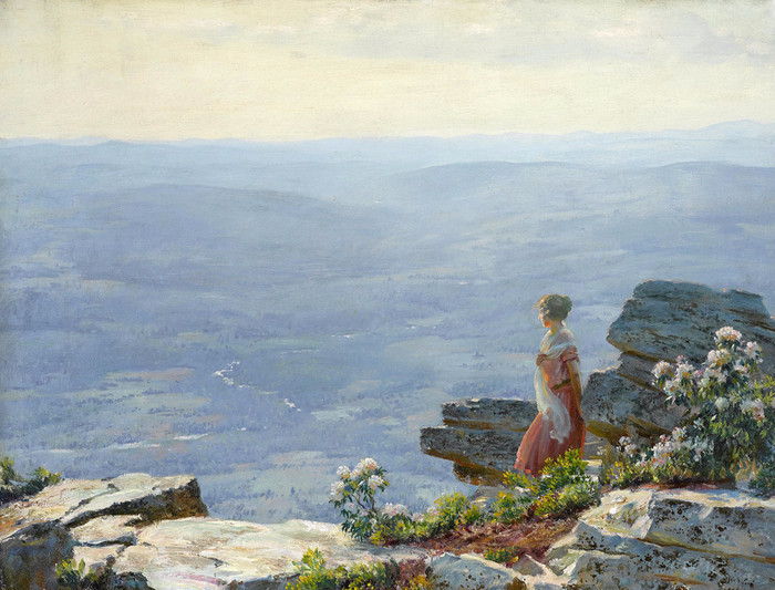 Art Prints of Path of Flowers by Charles Courtney Curran