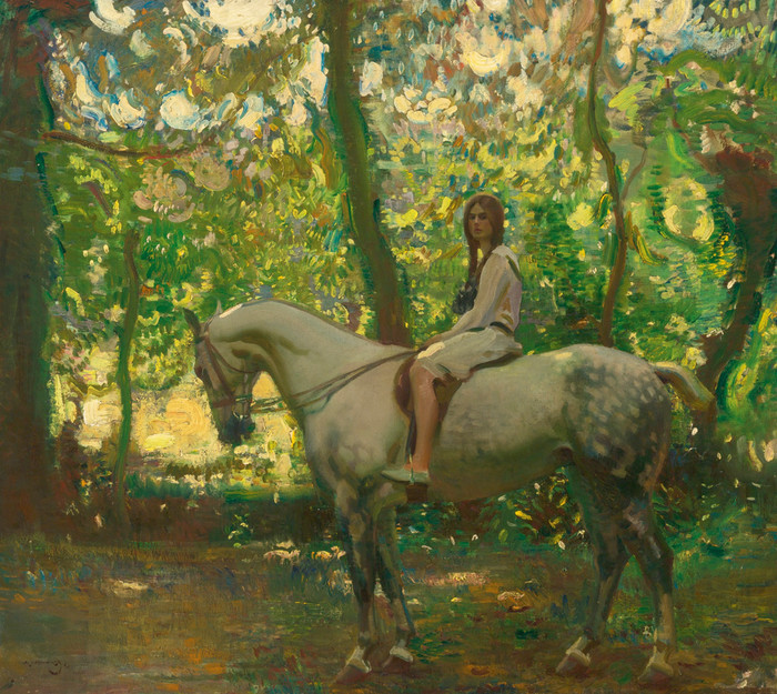 Art Prints of Portrait of Lady Barbara Lowther on Horseback by Alfred ...