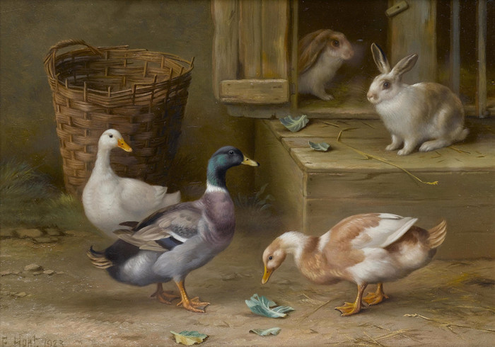 Art Prints of Farmyard Scene I by Edgar Hunt