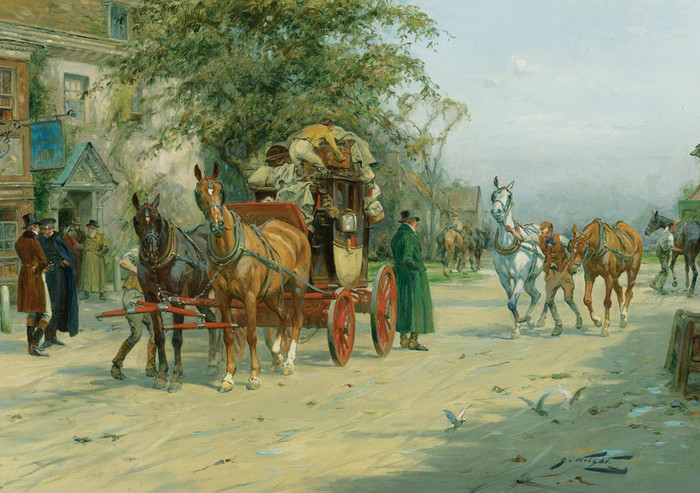 Art Prints of The Arrival by George Wright