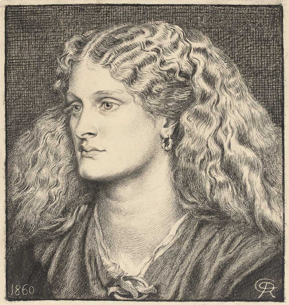 Art Prints of Portrait of Alexa Wilding by Dante Rossetti