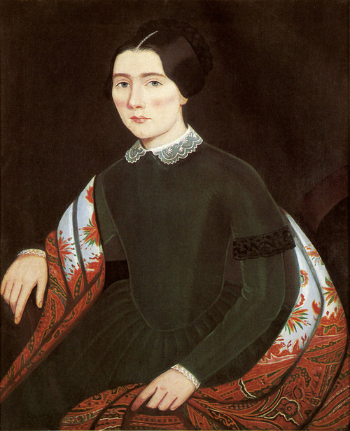 Art Prints of Portrait of Emily Miner Fox by Ammi Phillips