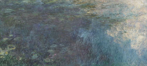 Art Prints of The Water Lilies, the Clouds, Tryptic I by Claude Monet
