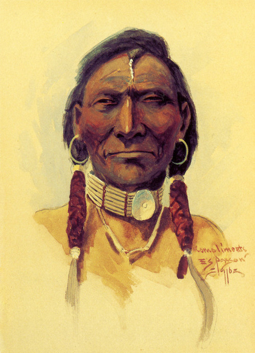 Art Prints of Indian Brave by Edgar Paxson