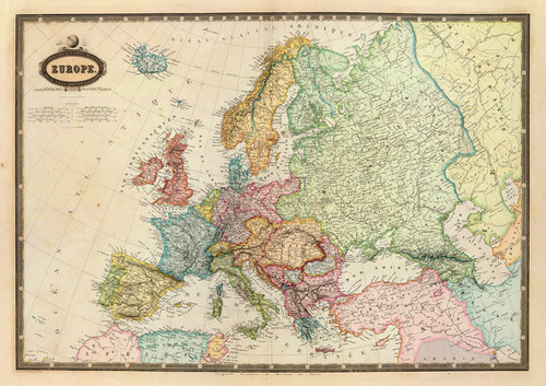 Art Prints of Europe, 1862 by F.A. Garnier