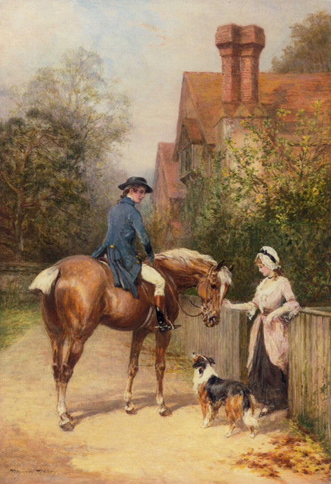 Art Prints of By the Gate, No. 2 by Heywood Hardy