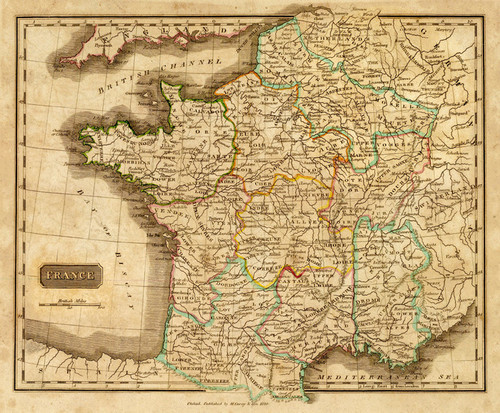 Art Prints of France, 1820 by Mathew Carey